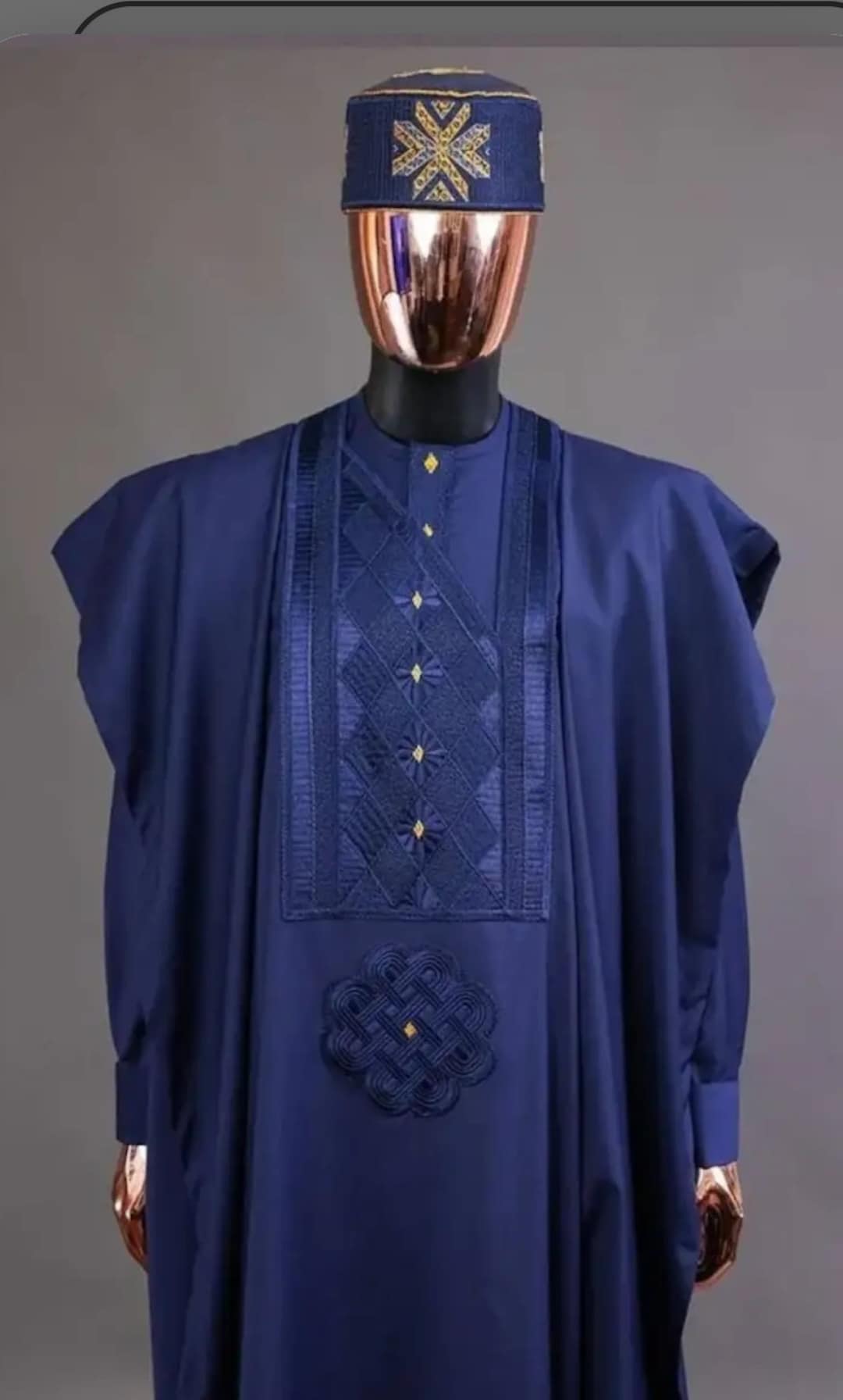 Iremide Men's Agbada: Handmade 3-piece African Wedding Suit - Etsy