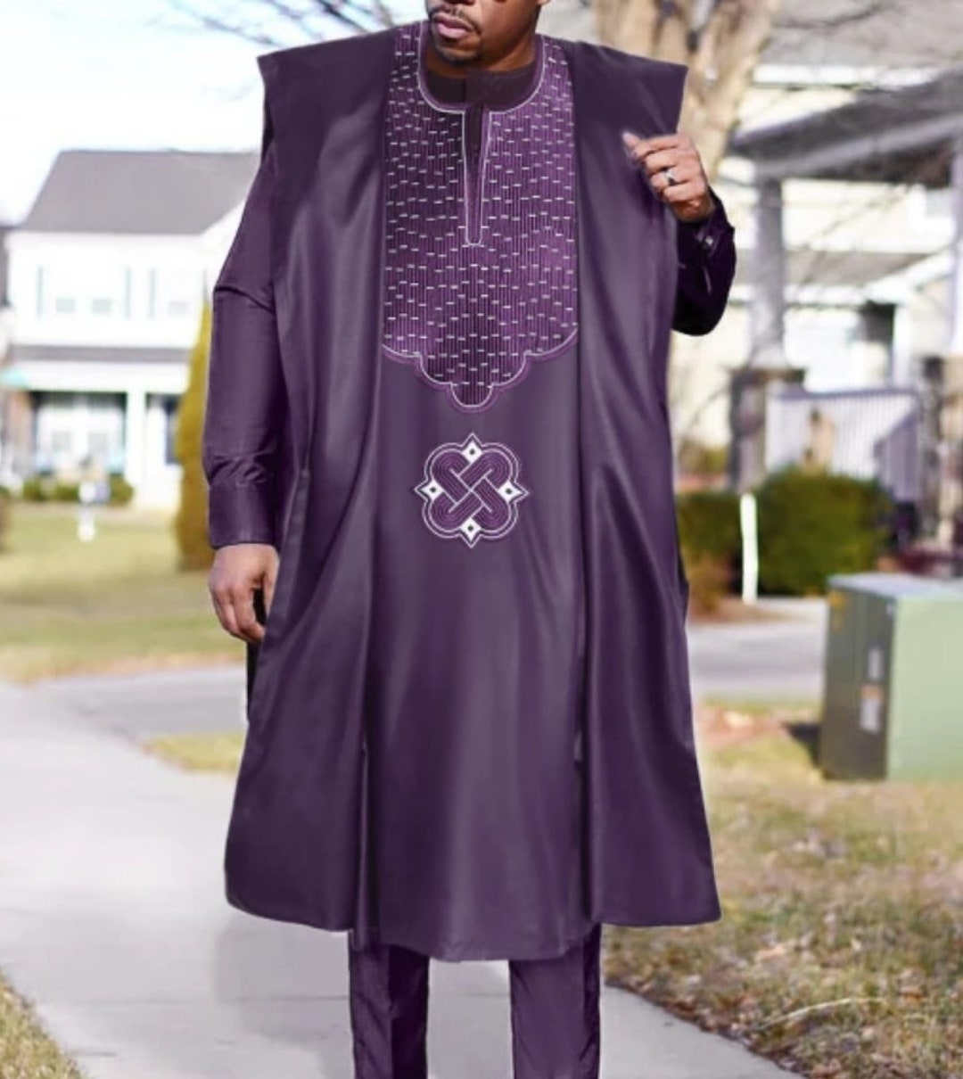Item 005 _ Akanda African Agbada. 3 Piece/ African Clothing for Men ...