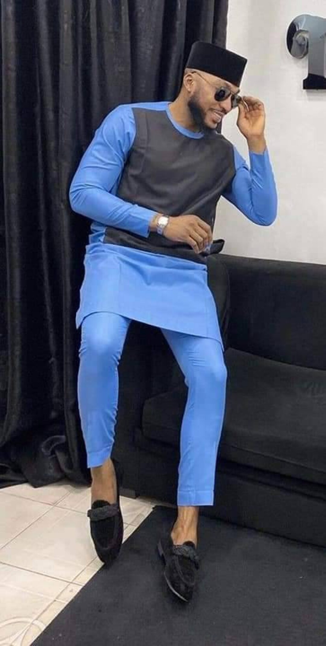 Gbemi African Men Clothing, 2 Piece Outfit/african Men Kaftan/ Wedding ...