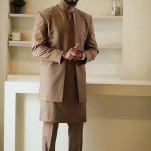 Tomi Bead Laced Men Clothing/3 Piece Outfit/ Wedding Suit/ Prom Dress ...