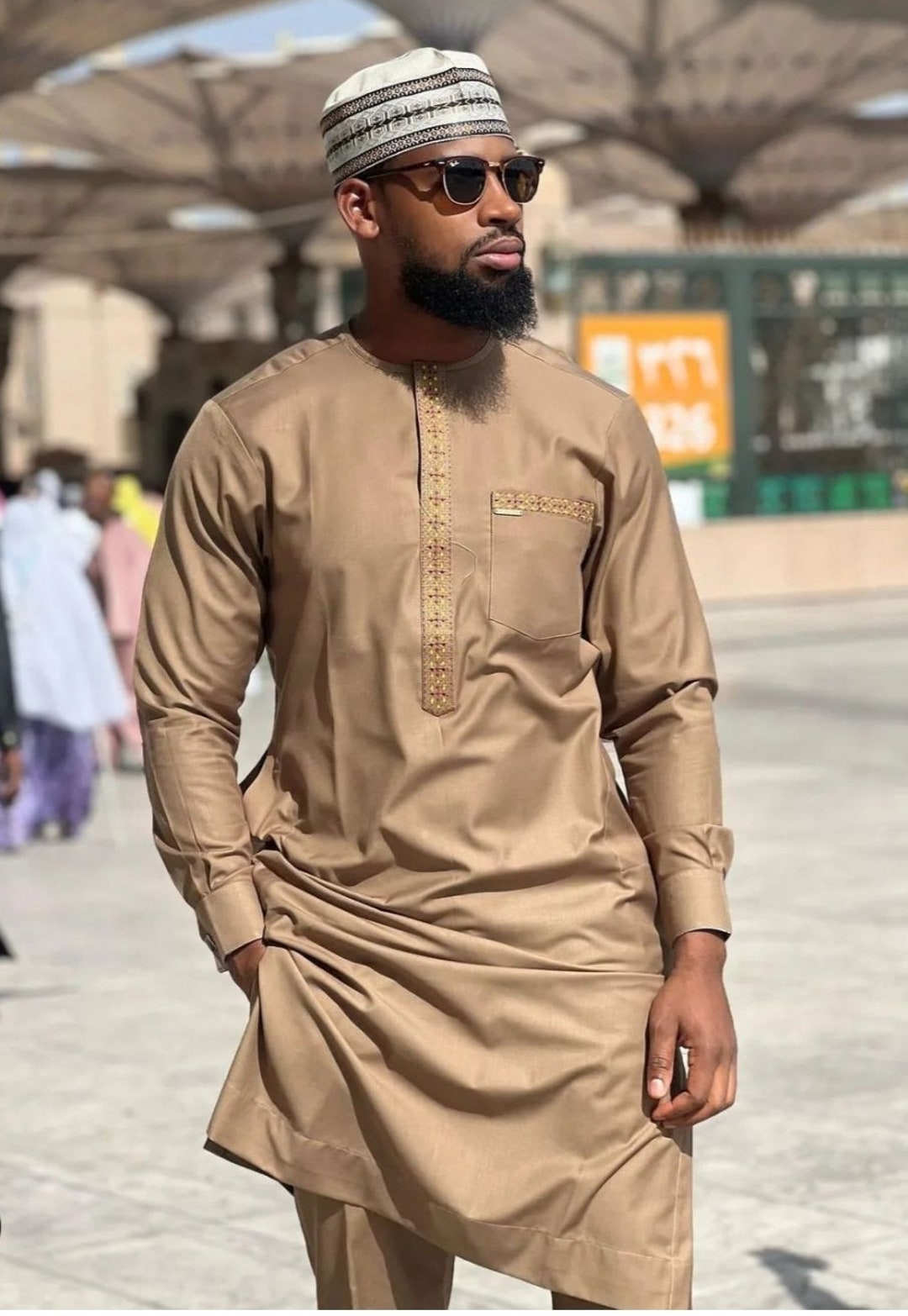 Gbadebo African Men Clothing/kaftan/wedding Suit/grooms Men Suit/ Groom ...