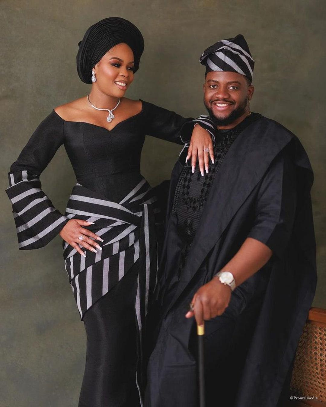 Abike Bridal Suit,traditional Wear, Couples Engagement Suit, Couples ...