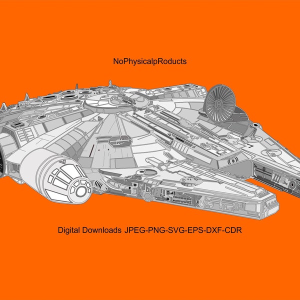Millennium Falcon Vector - Etsy