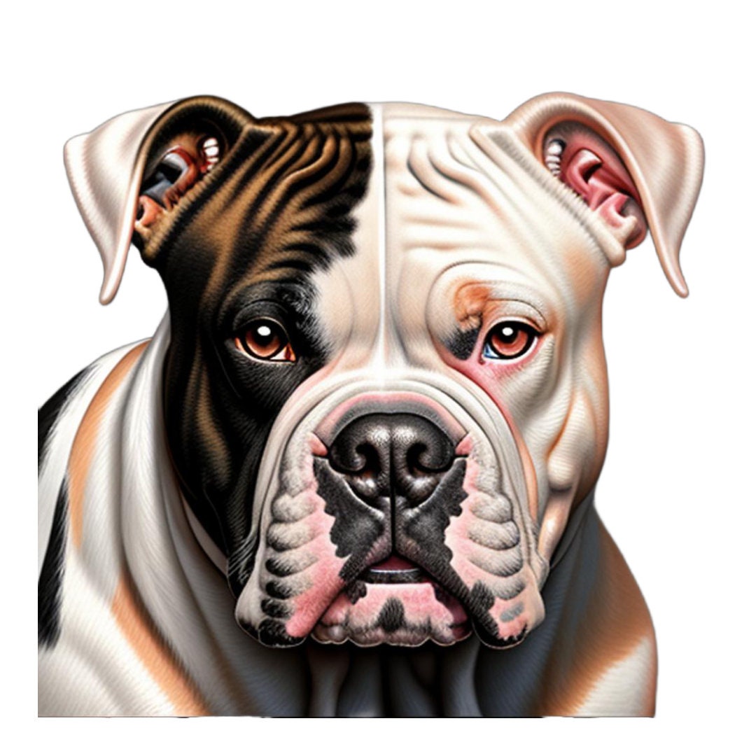 American Bulldog Clipart Avatar Digital Download X 5 - Etsy