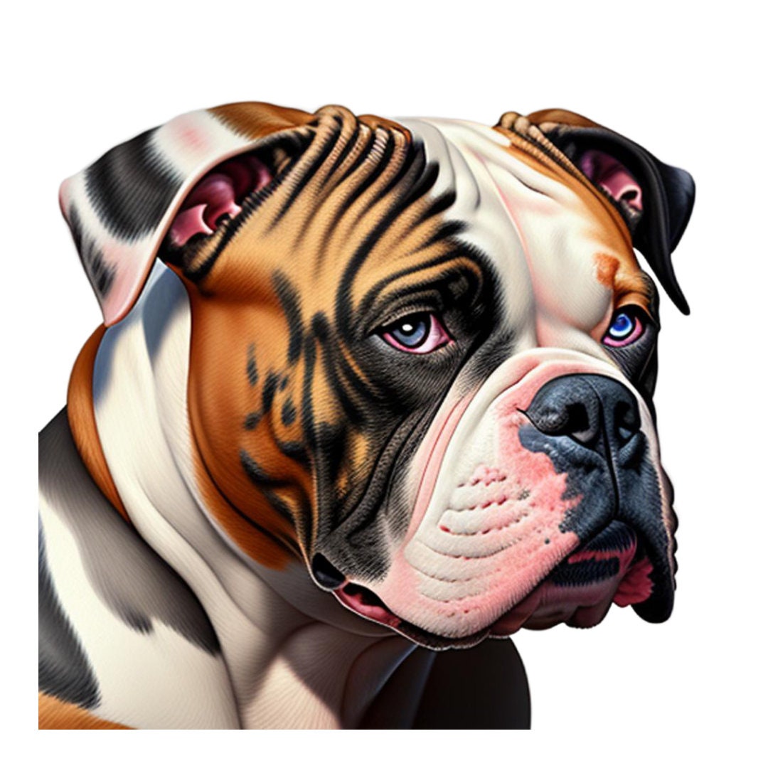American Bulldog Clipart Avatar Digital Download X 5 - Etsy