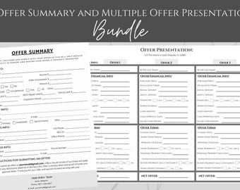 Multiple Offer Summary - Etsy