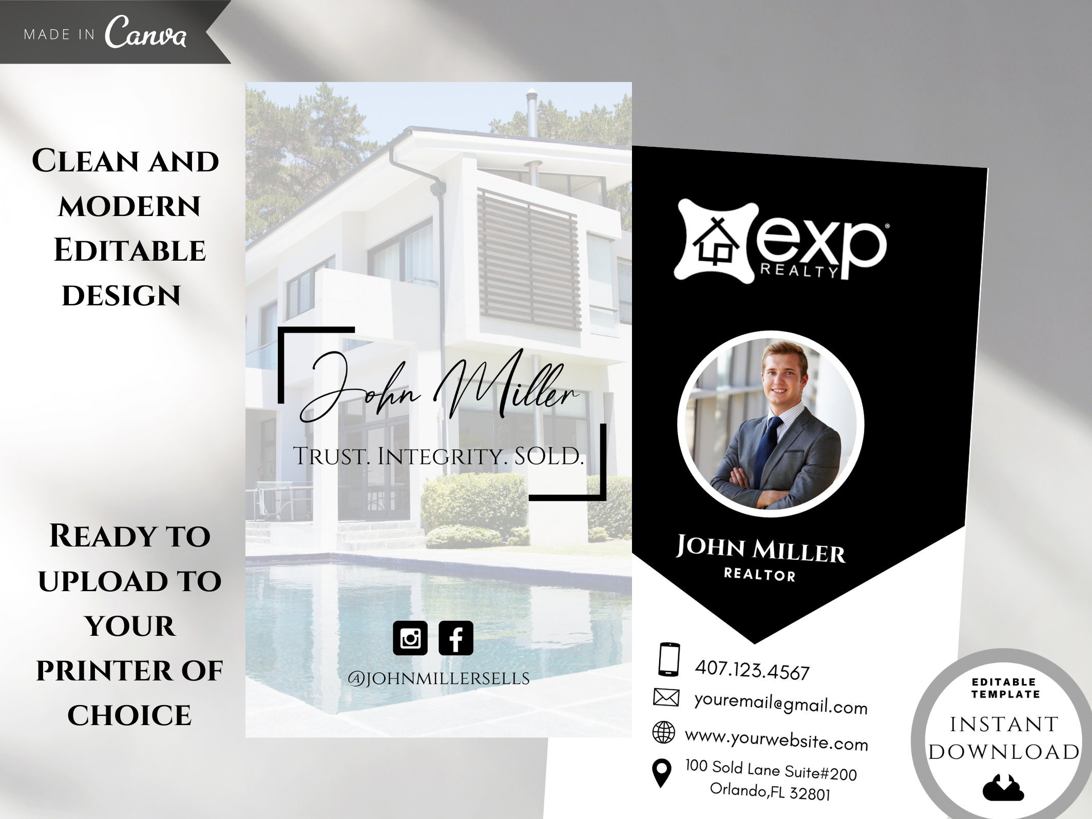 Real Estate Business Cards Custom Business Cards Business - Etsy