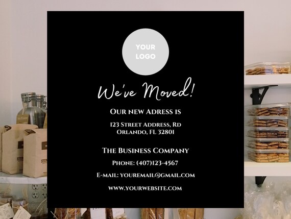 We Are Moving Notice