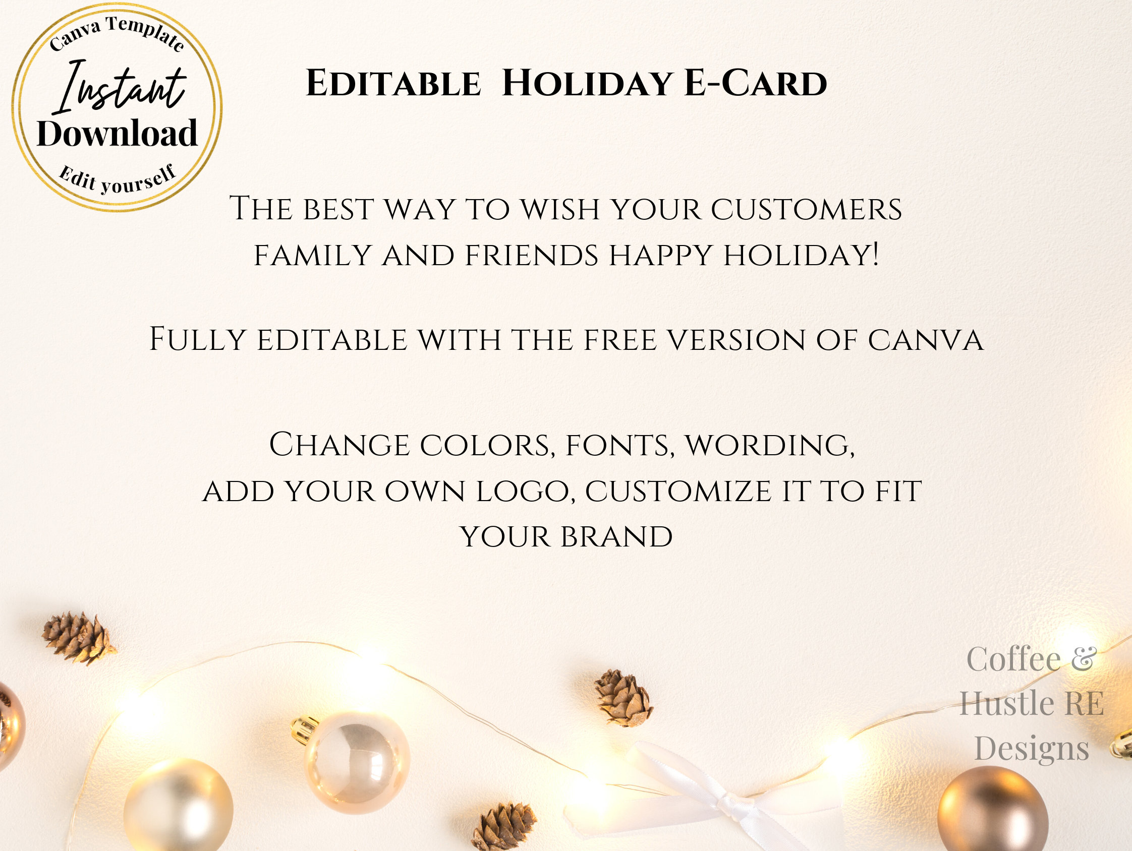 Happy Holidays Ecard Template