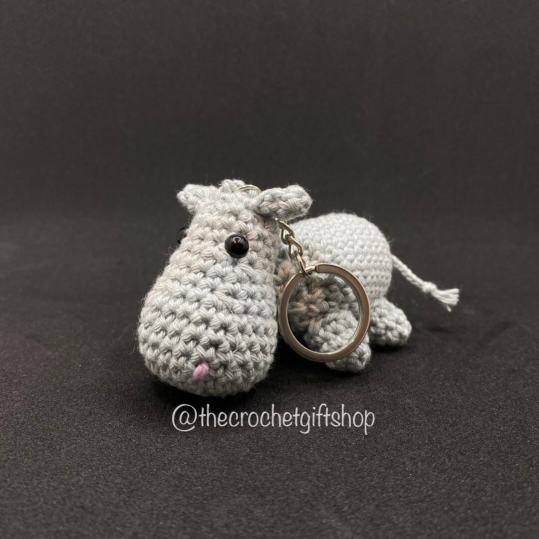 Hippo Keyring Keychain - Etsy UK