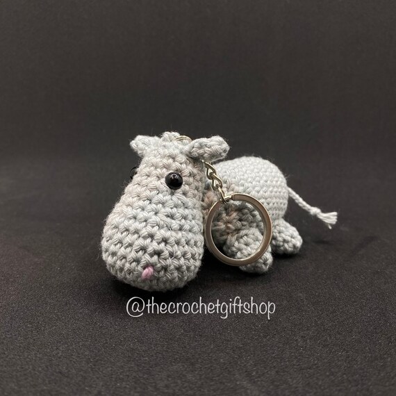 Hippo Keyring Keychain | Etsy UK