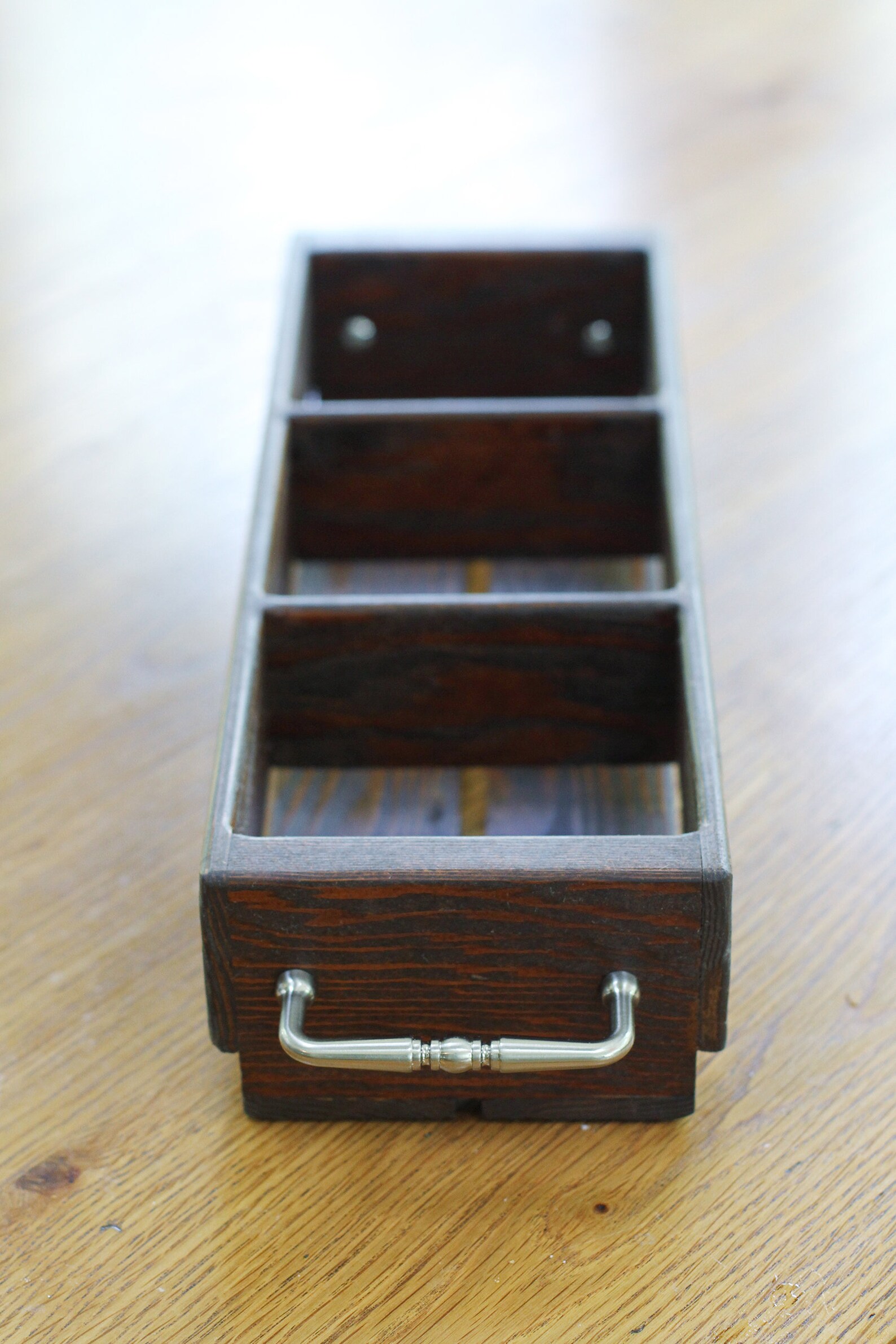 Wood Caddy, Dining Table Centerpiece, Candle Tray, Rustic Table Decor ...