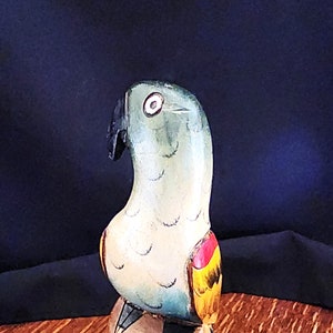 Vintage Hand Carved and Painted Parrot - Etsy