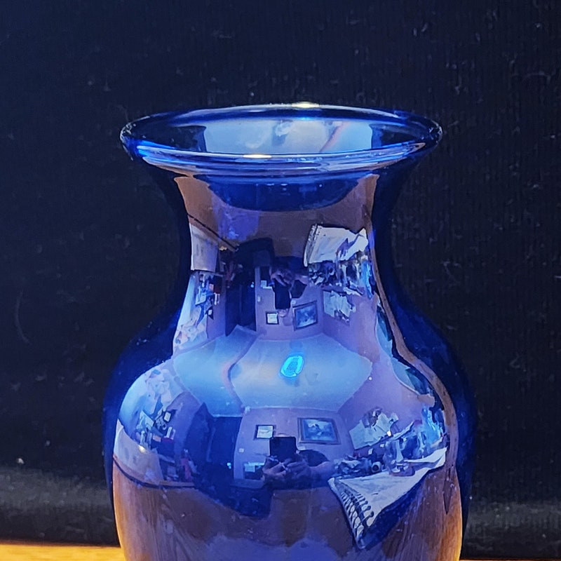 Blue Glass Vase - Etsy