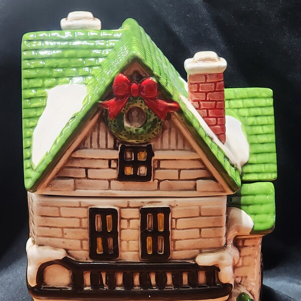Christmas House Cookie Jar