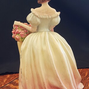 Vintage Chalkware Victorian Lady - Etsy