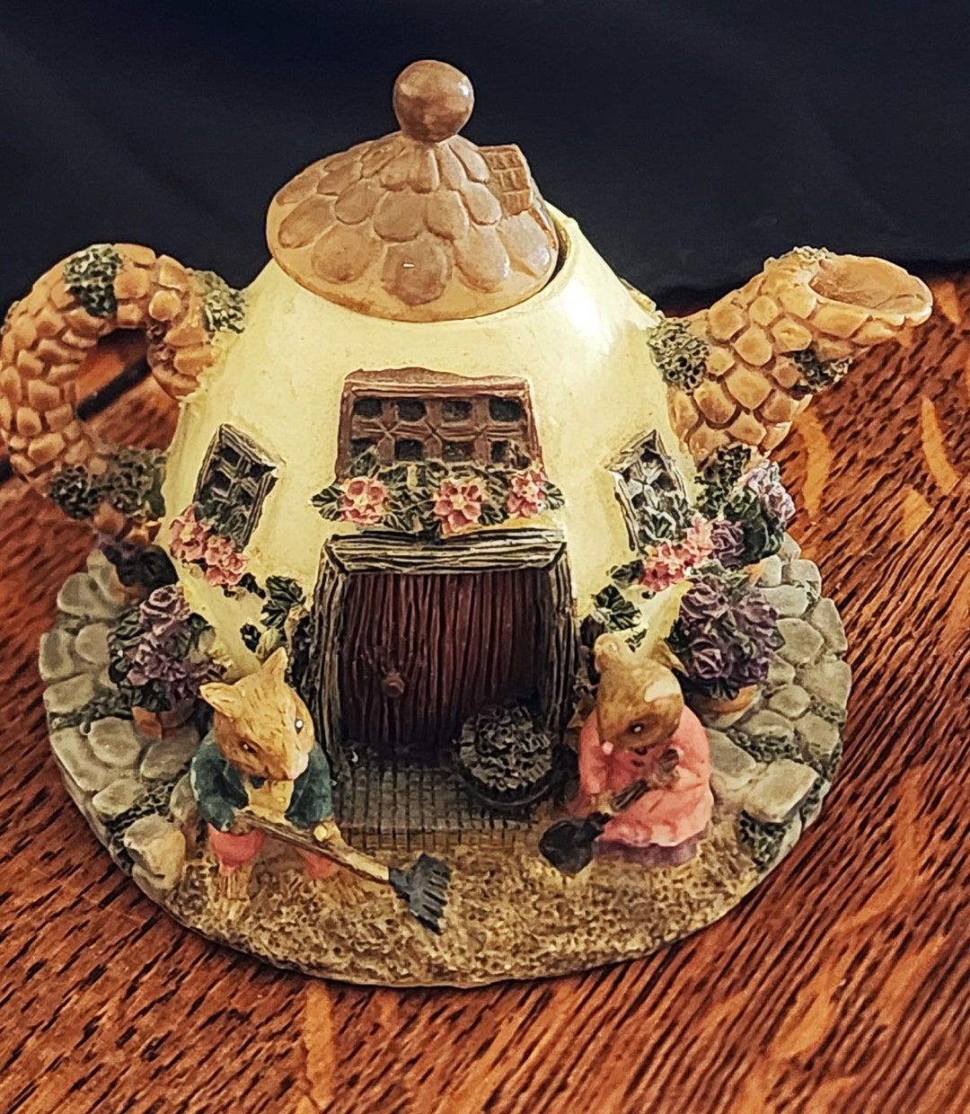 Vintage Tan Miniature Mouse House With All the Trimmings Adorable - Etsy