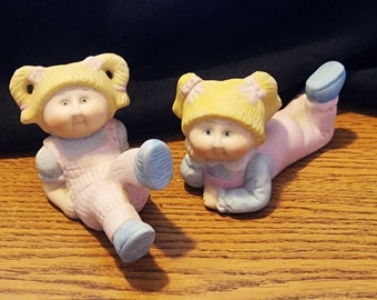 Vintage 1984 CABBAGE PATCH KIDS Baby Girl Crawling Ceramic Figure ...