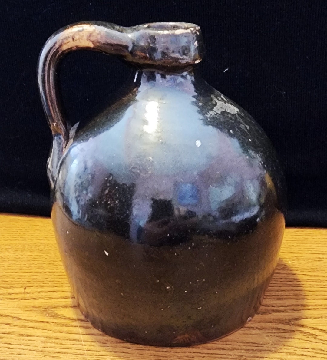 Vintage Brown Jug With Handle - Etsy