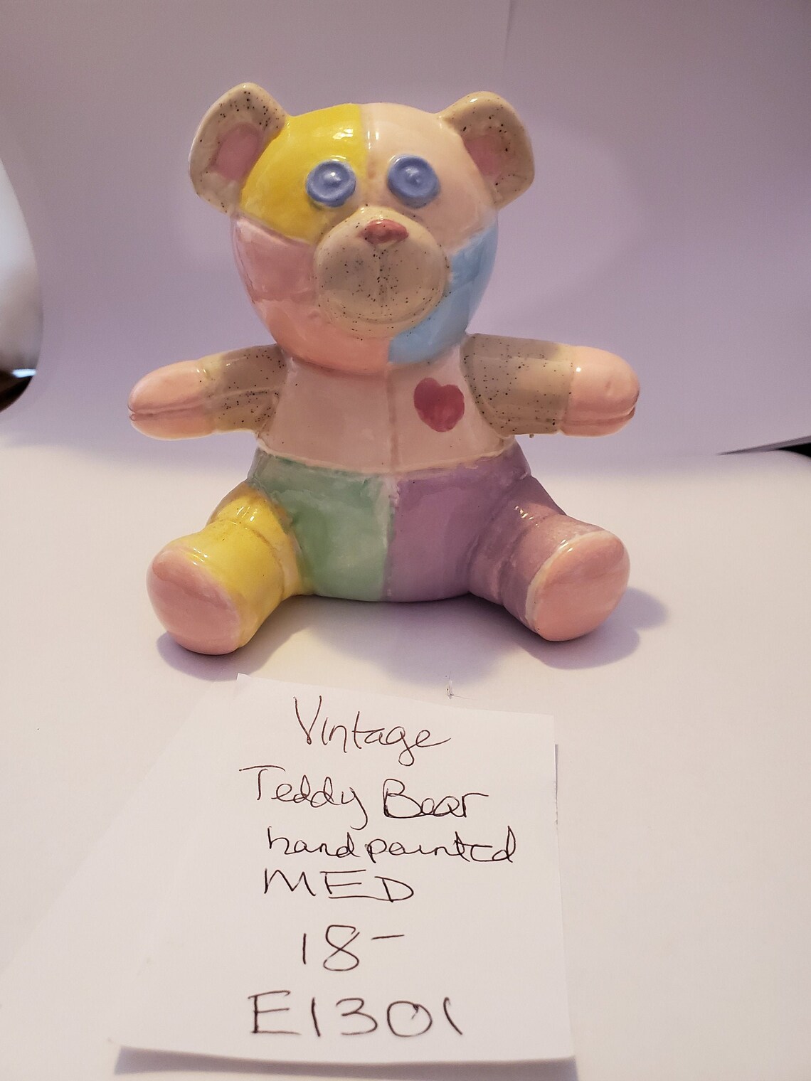 Vintage Ceramic Hand Painted Bear | Etsy