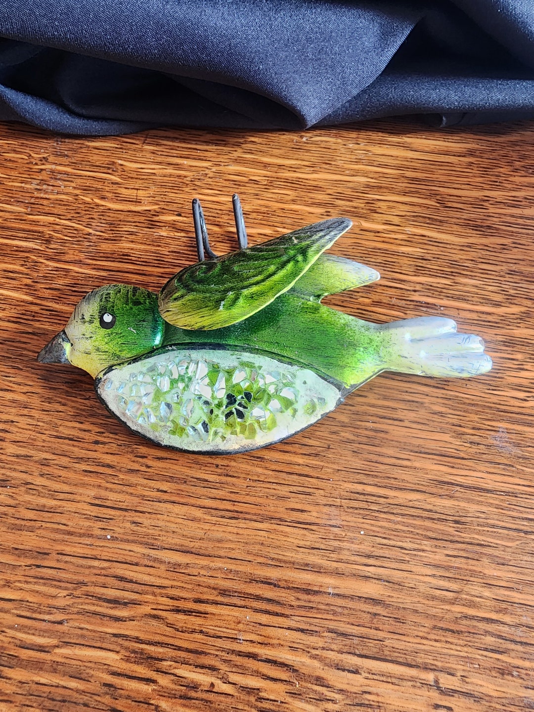 Vintage Tin Bird With Hanger for Deck - Etsy