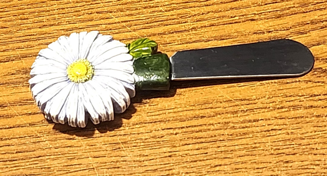 Vintage Daisy Cheese Spreader Stainless Steel - Etsy