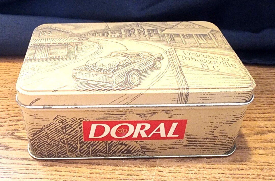 Vintage Doral Tin Box - Etsy