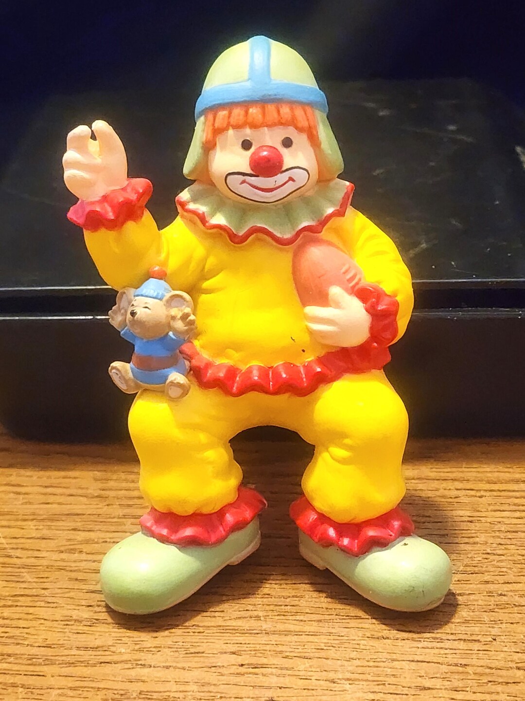 Vintage Clown Sitting With a Football and a Mouse - Etsy