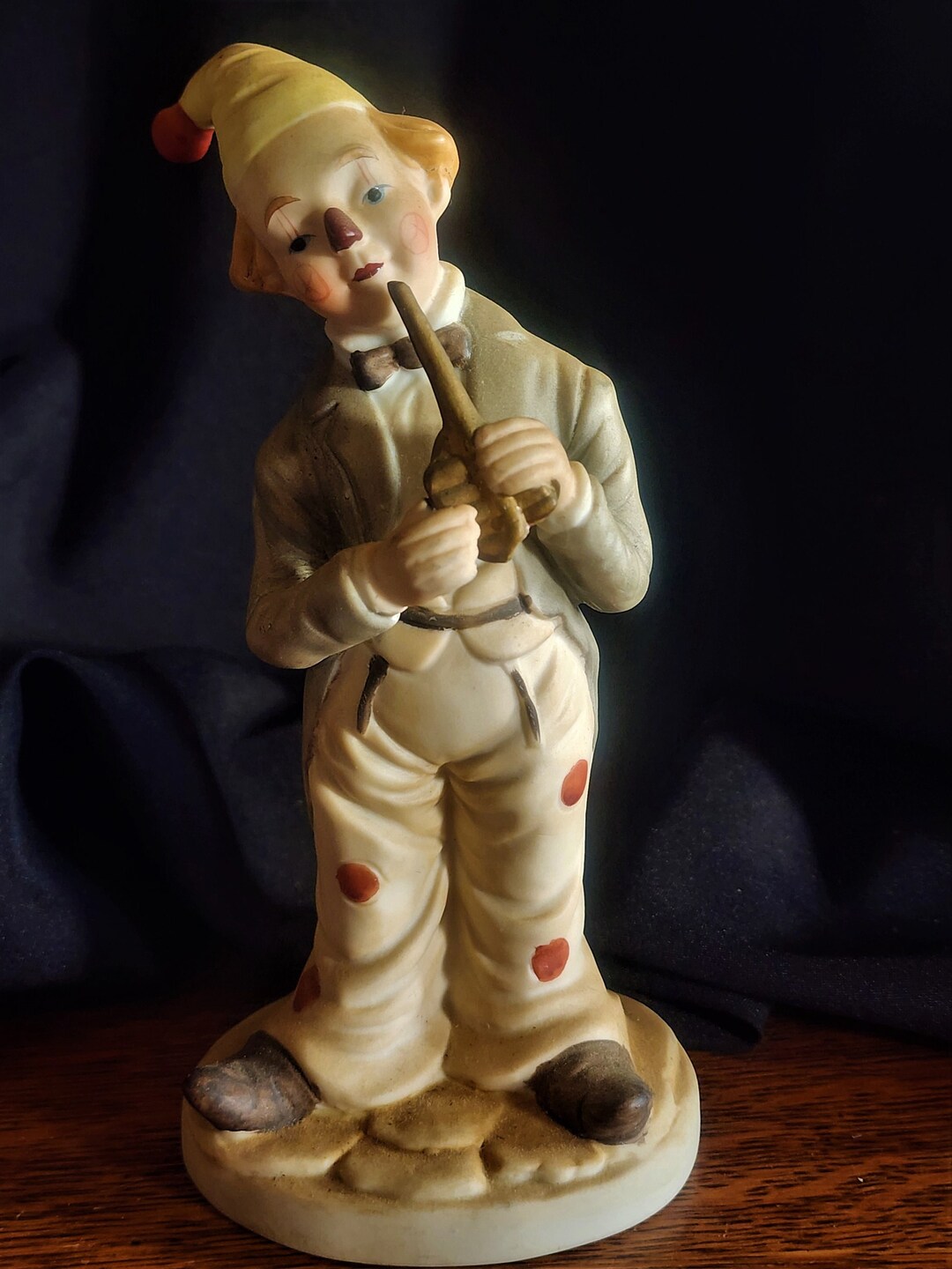 Vintage Ceramic Clown Playing a Wind Instrument - Etsy