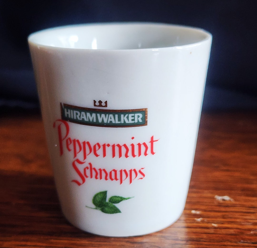 Vintage Hiram Walker Peppermint Schnopps Shot Glass - Etsy