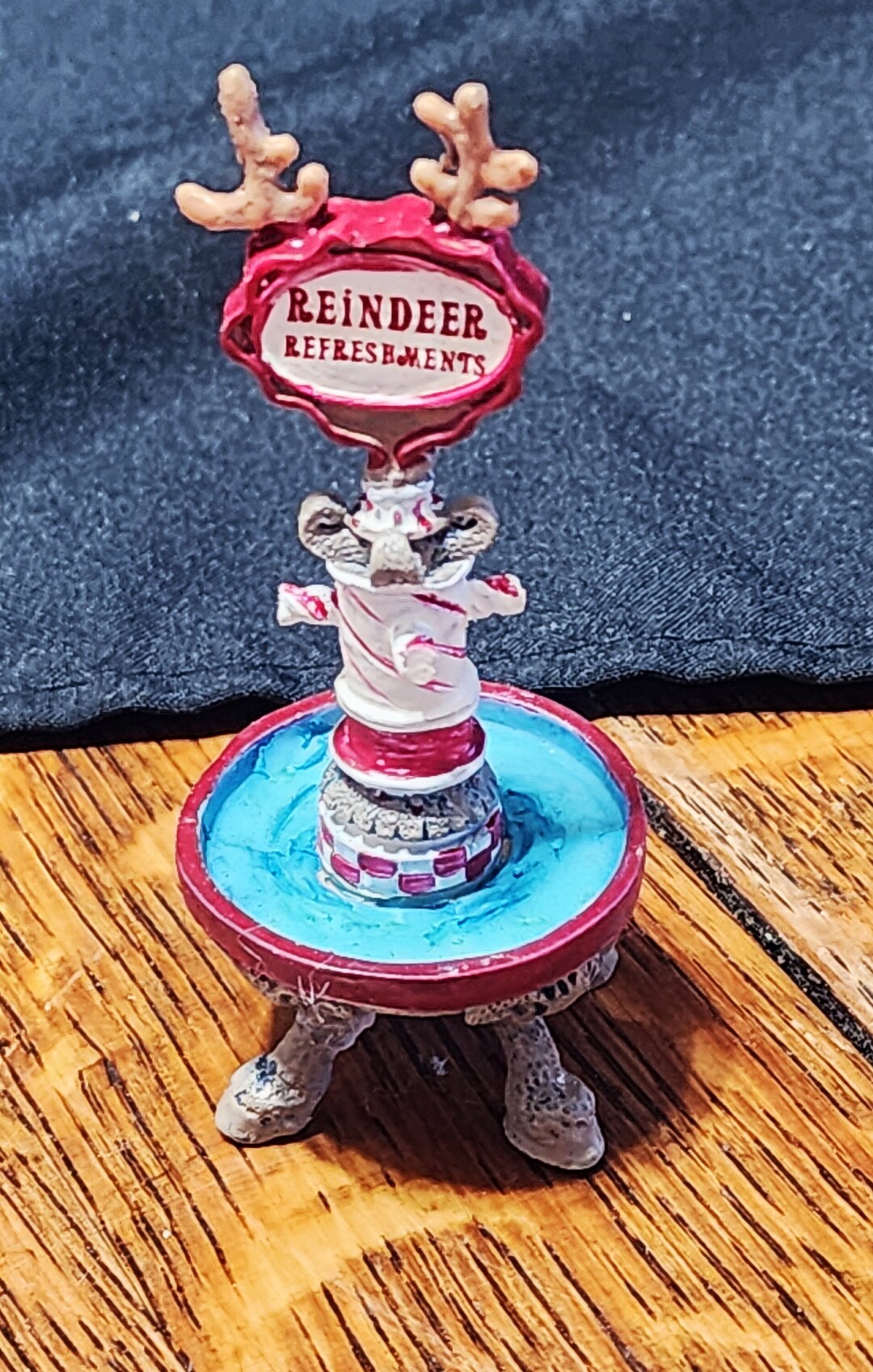 Vintage Porcelain Reindeer Fountain for a Village - Etsy