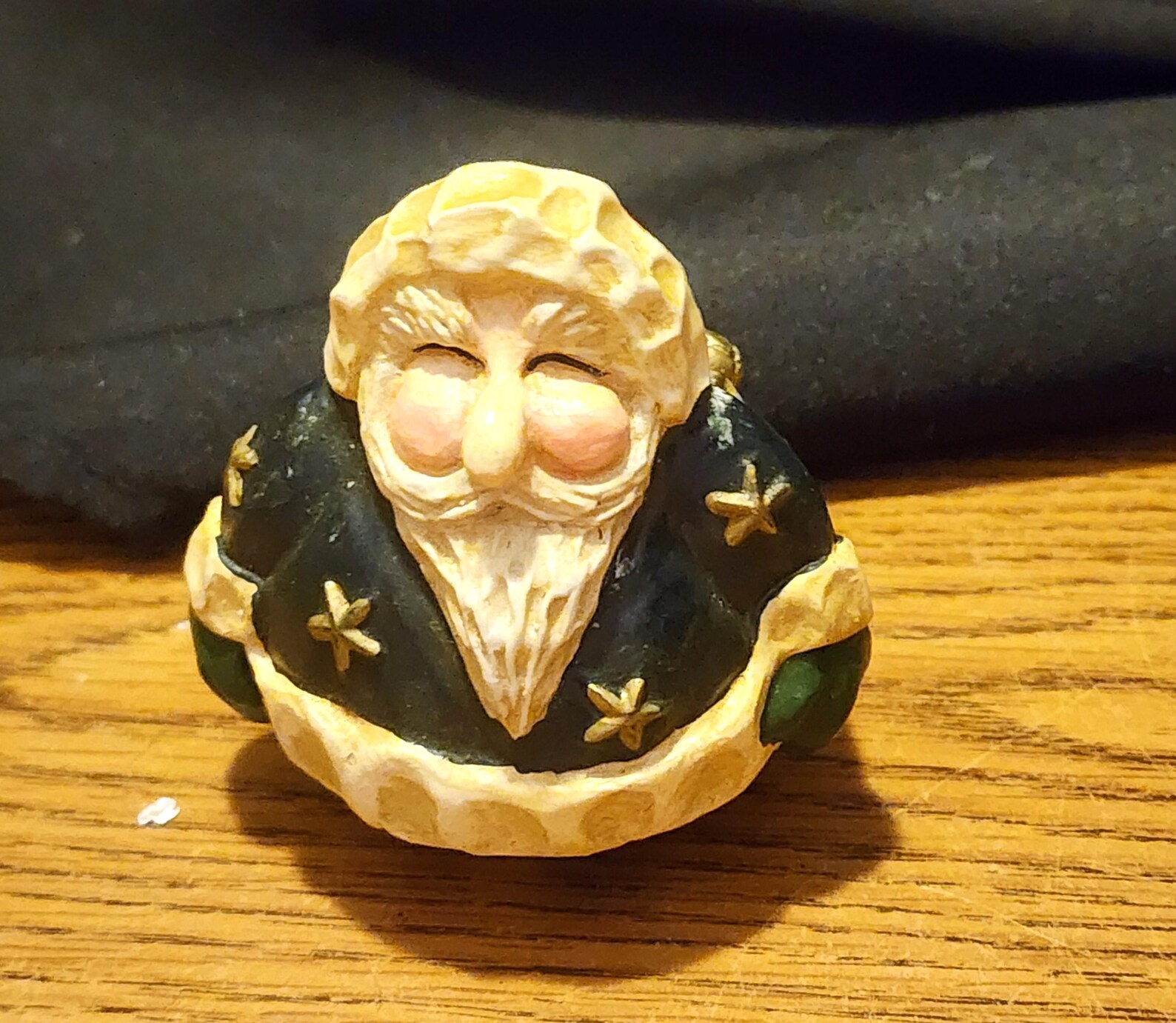 Vintage Ceramic Short Stout Green Suit Santa Statue - Cute! - Etsy