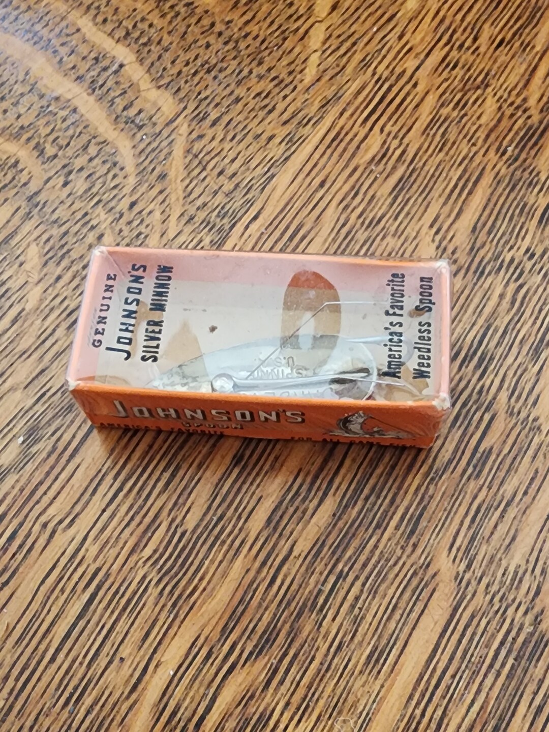 Vintage Johnson Silver Minnow Spoon New in Box - Etsy