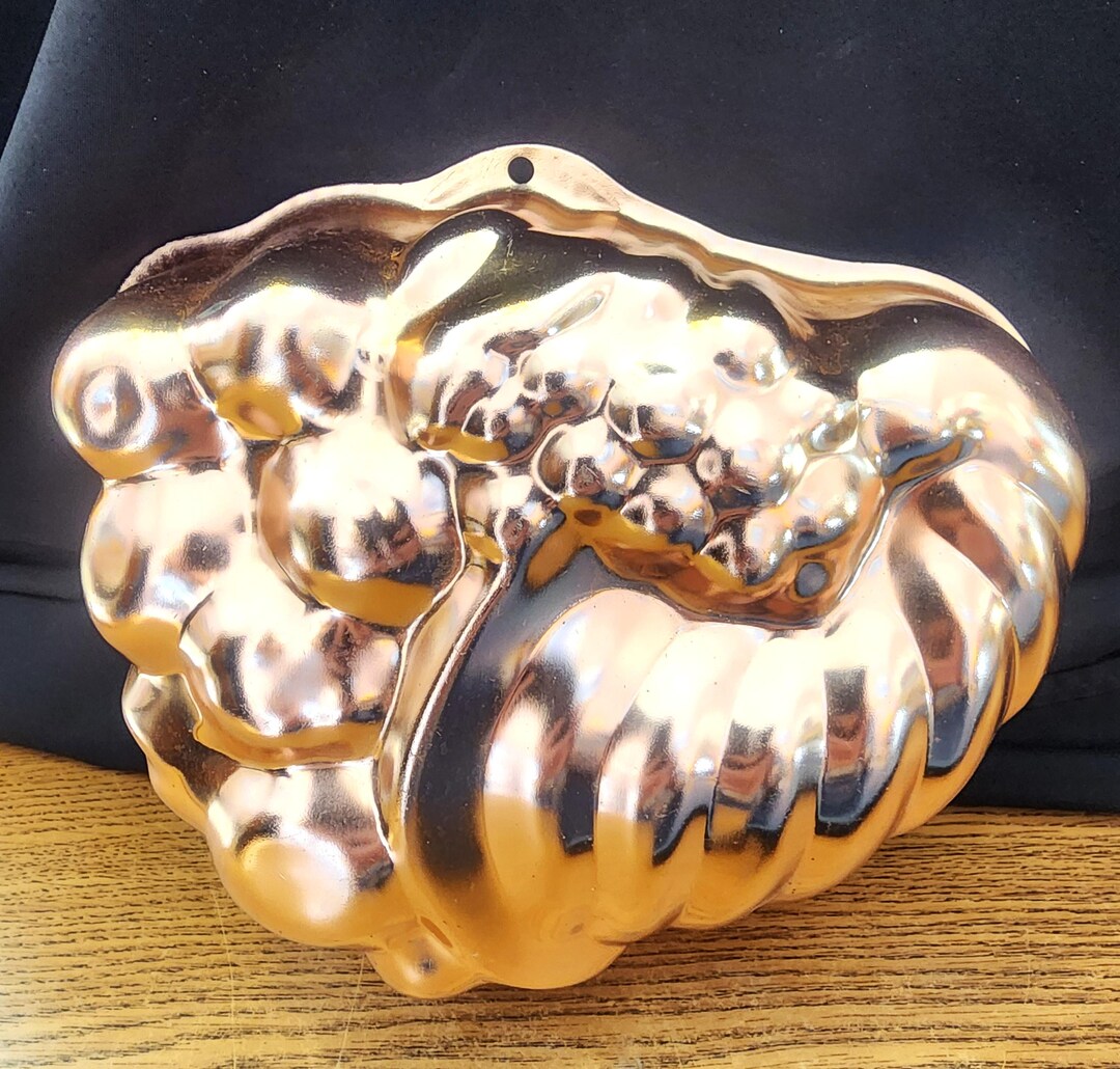Vintage Copper Cornucopia Mold Wall Decor - Etsy