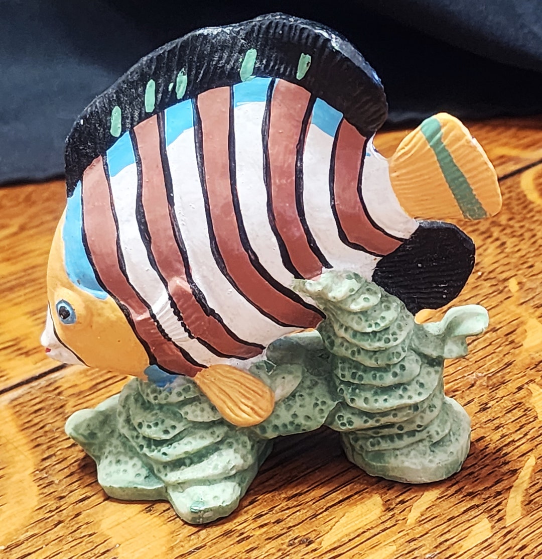 Vintage 4" X 4" Ceramic Fish - Etsy