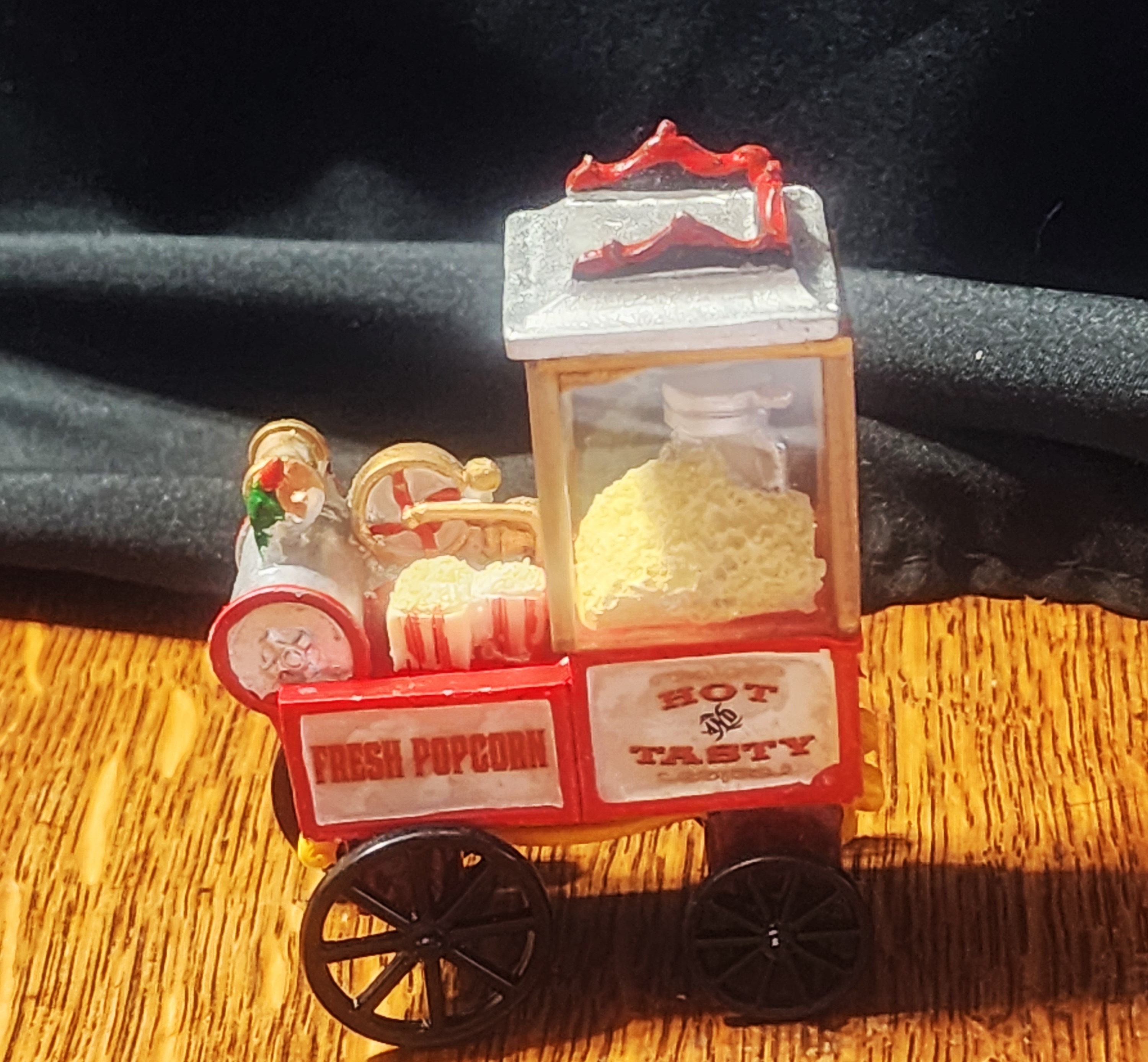 Vintage Lemax Hot & Tasty Popcorn Wagon for Village - Etsy