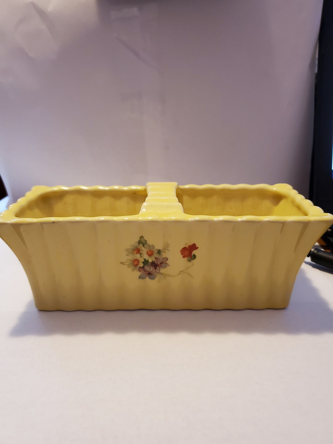 Vintage Marco Pottery Planter Yellow - Etsy