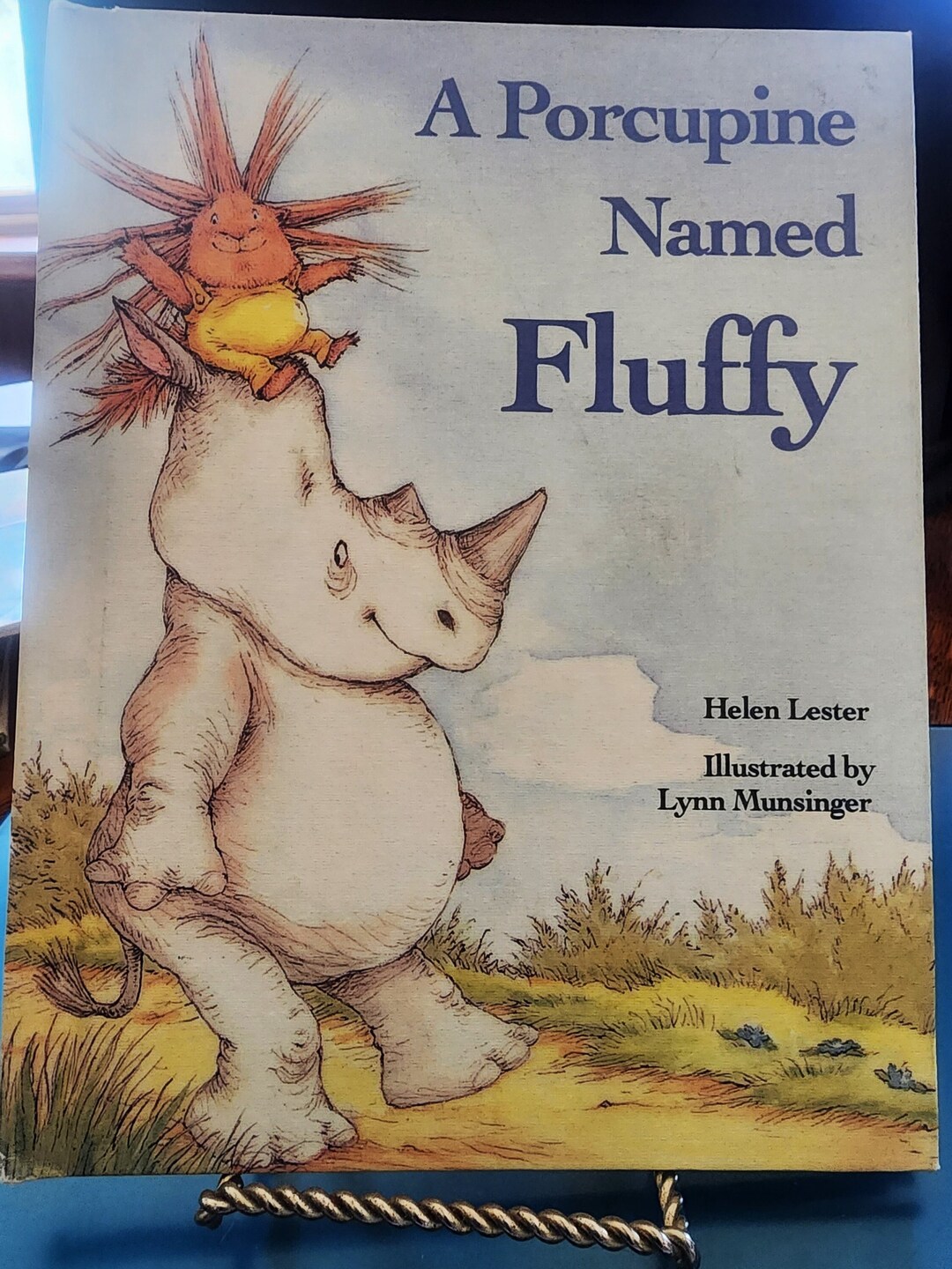 Vintage 1986 A Porcupine Named Fluffy Hardcover Helen Lester - Etsy