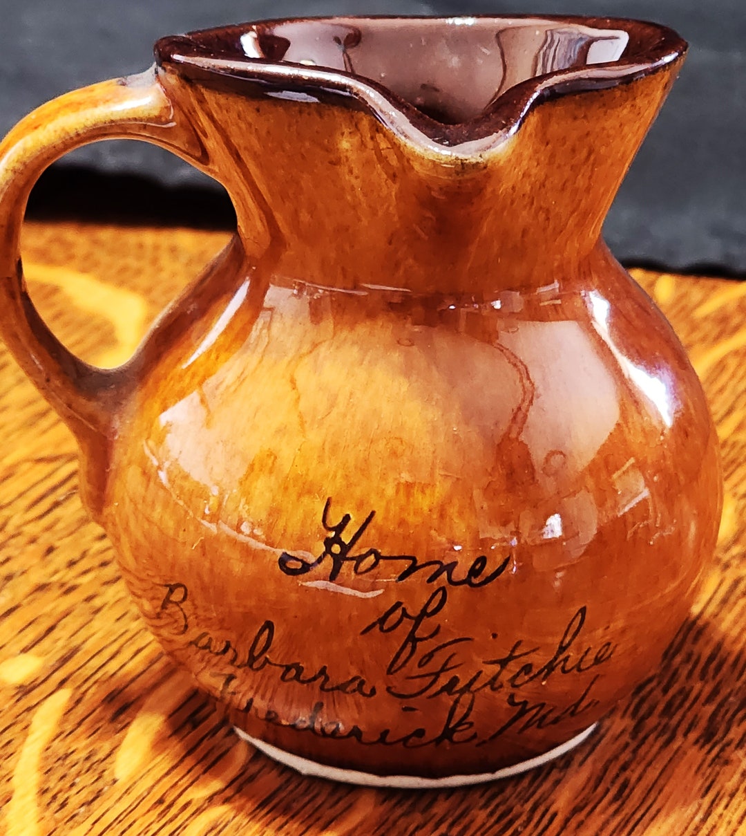 Vintage Souvenir Creamer Home of Barbara Fritchie Frederick, MD - Etsy