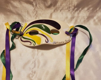 Porcelain Mardi Gras Mask - Etsy