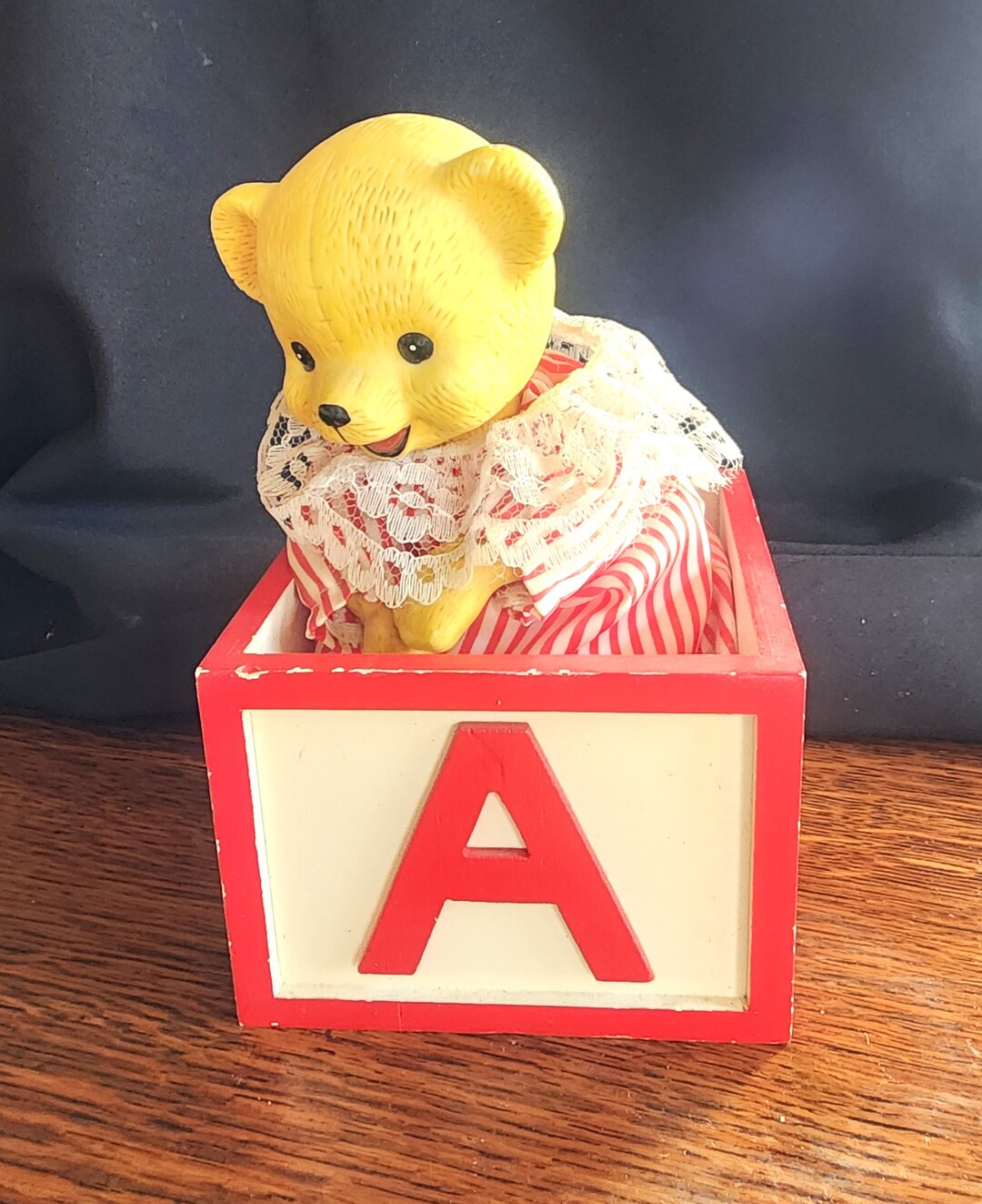 Vintage 1980 Animated Bear Music Box - Etsy