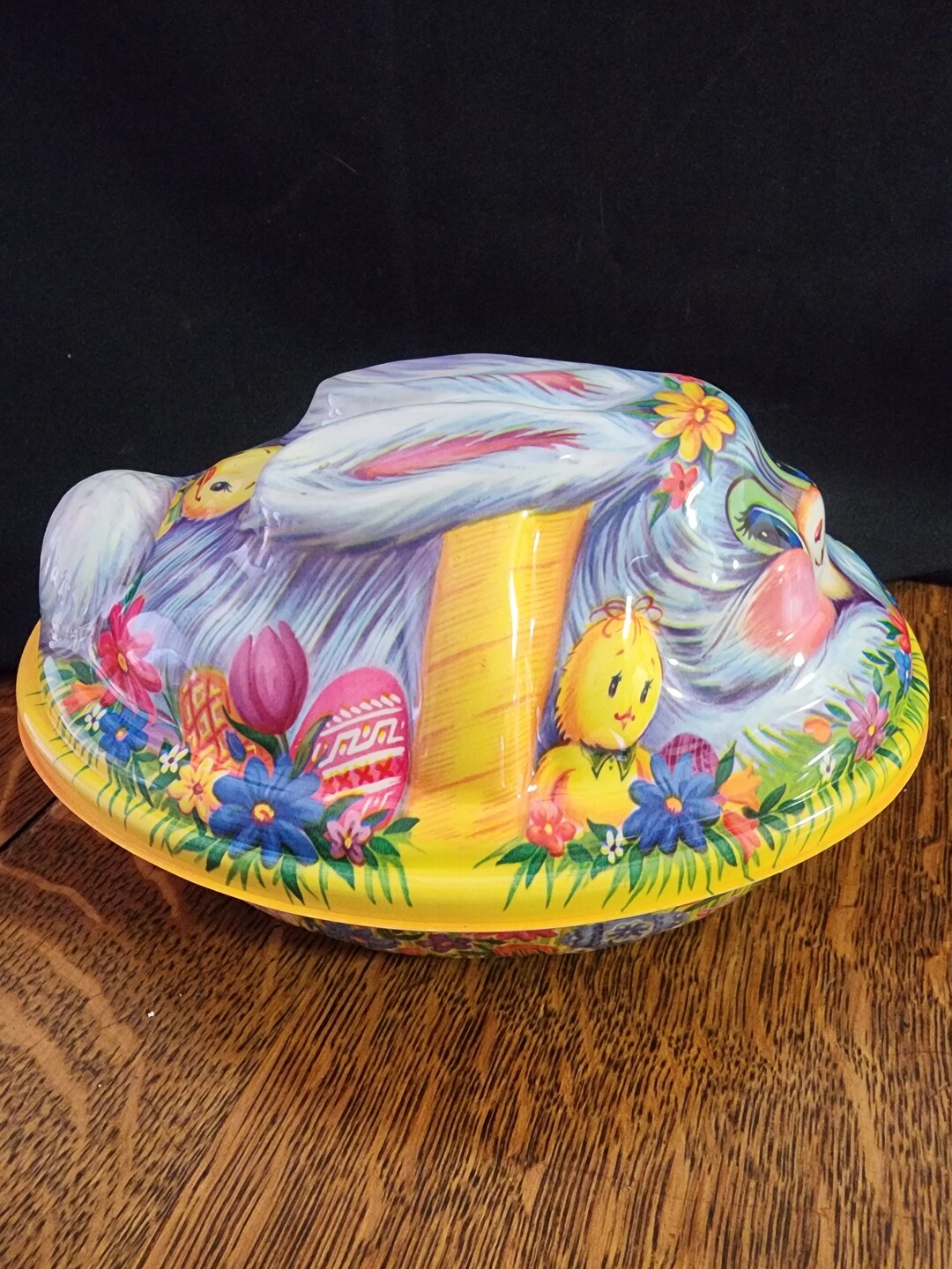 Vintage Plastic Molded Easter Bunny Container - Etsy