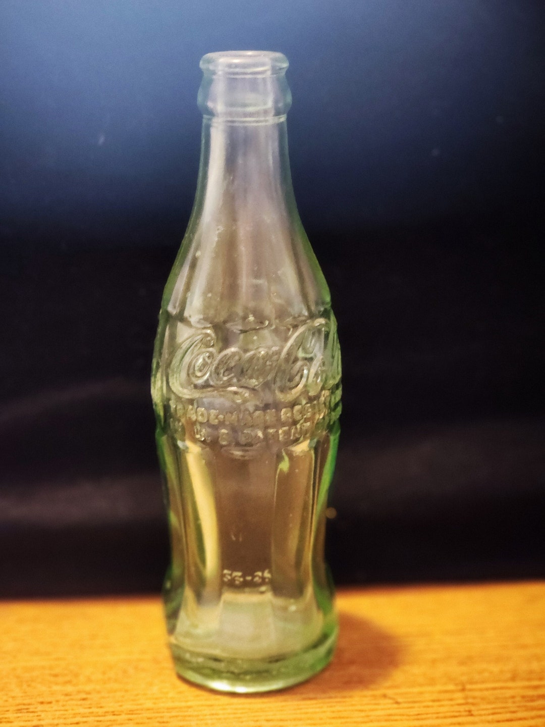 Vintage Blue Coke Bottle Escanaba MI - Etsy