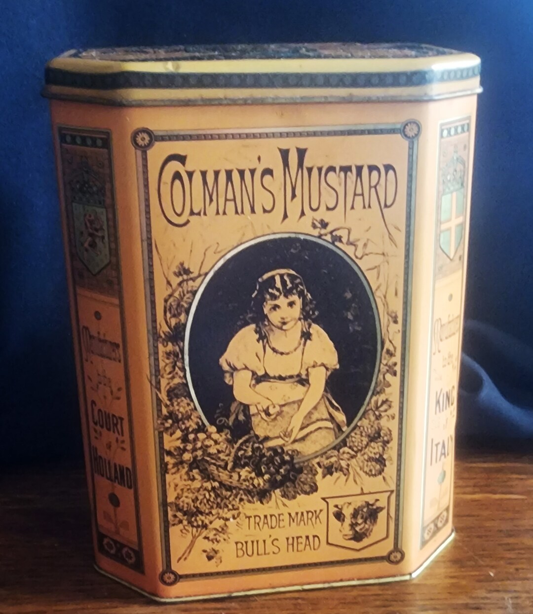 Vintage Coleman Mustard Tin With Hinged Lid (has Dent on Right Side) - Etsy