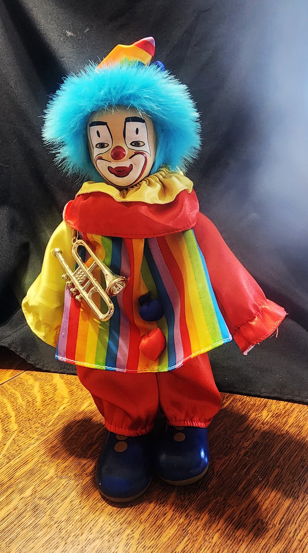 Vintage Porcelain Head, Hands and Feet Clown Bright Outfit and Has an ...