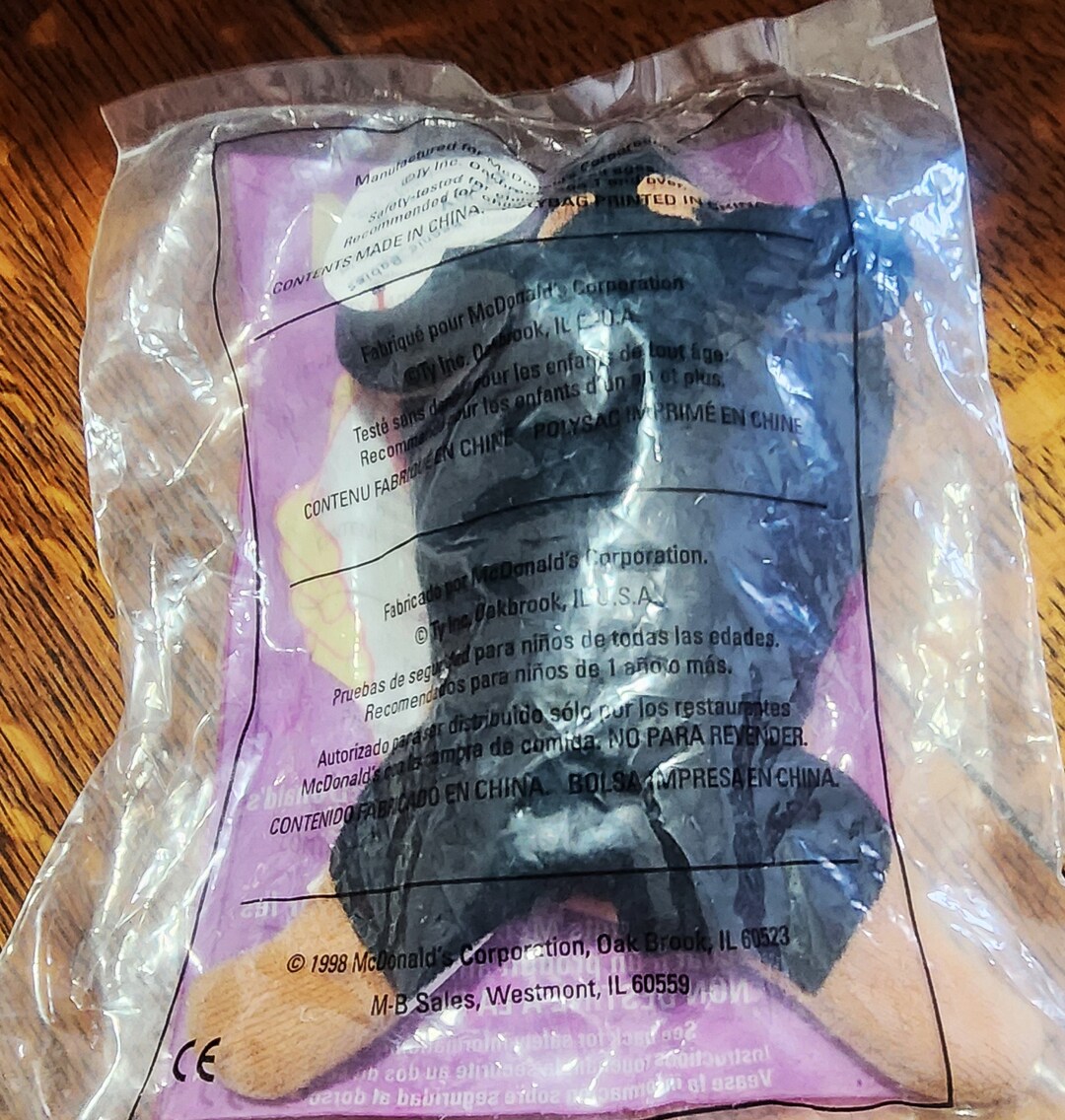 Vintage Mcdonalds Happy Meal Toy Miniature Beanie Baby Doby the Dog in ...