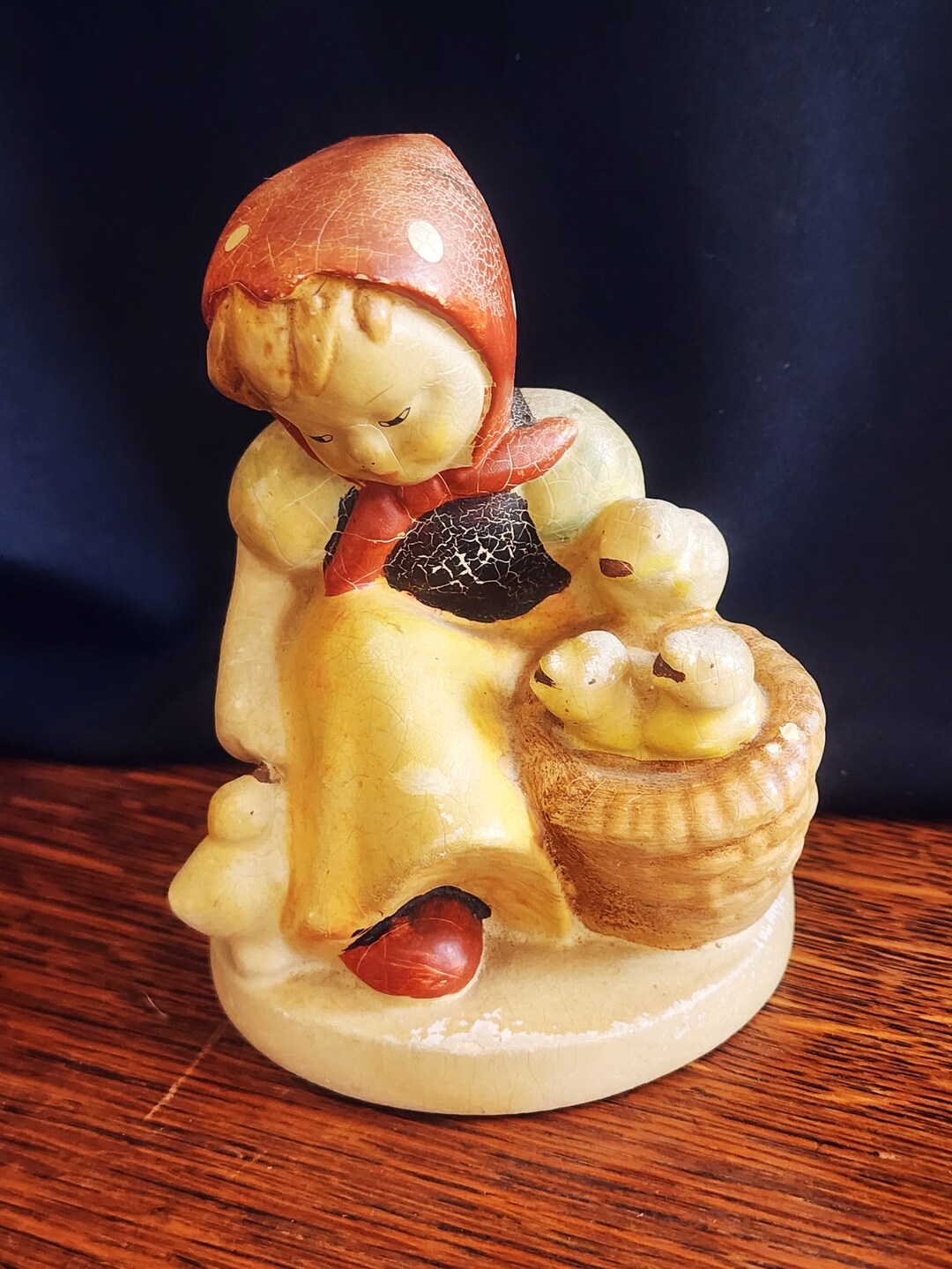 Vintage 1950's #57 Girl With the Chicks Hummel Statue - Etsy