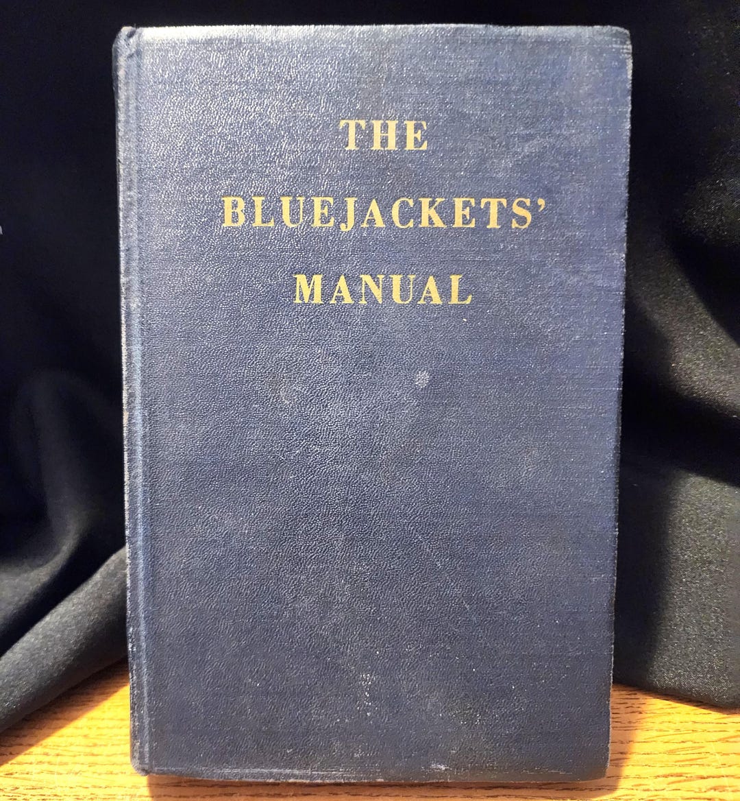 Vintage 1950 Navy Manual the Blue Jackets Manual - Hardcover Excellent Condition - Etsy
