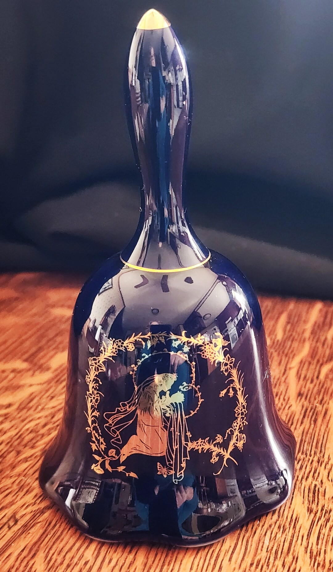 Vintage Blue Cobalt Bell Taiwan - Etsy