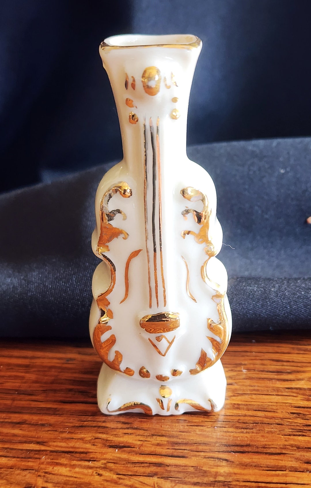Vintage Miniature Guitar Vase - Etsy